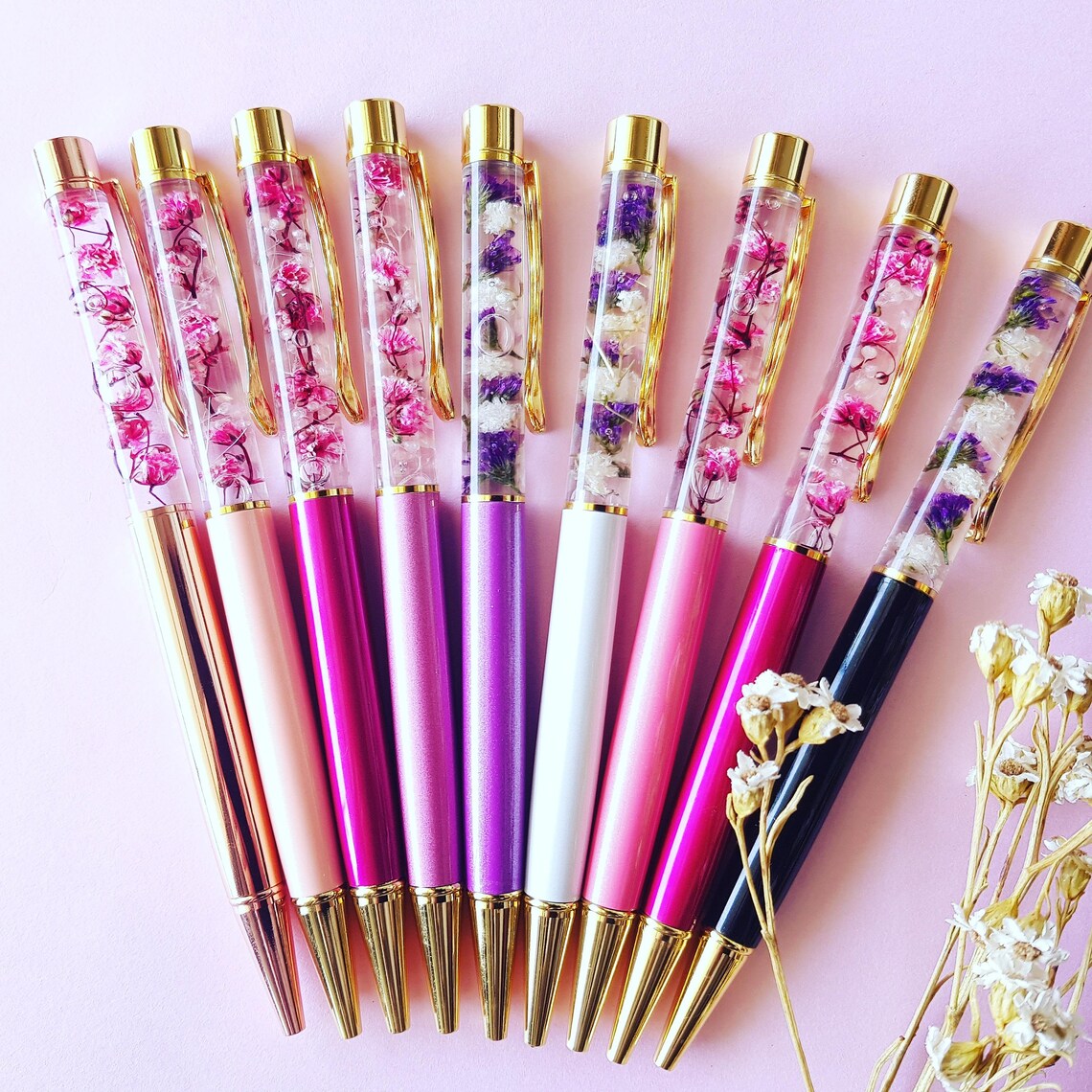 Personalized Flower Ballpoint Pen - Etsy Australia