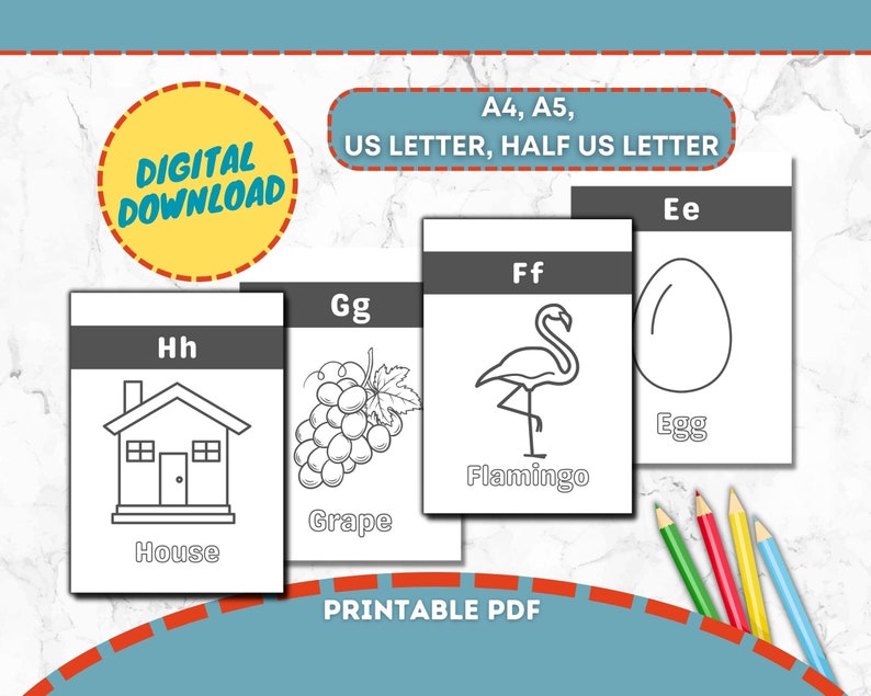 Alphabet Coloring Pages | ABC Coloring Sheets | Printable Coloring Book ...