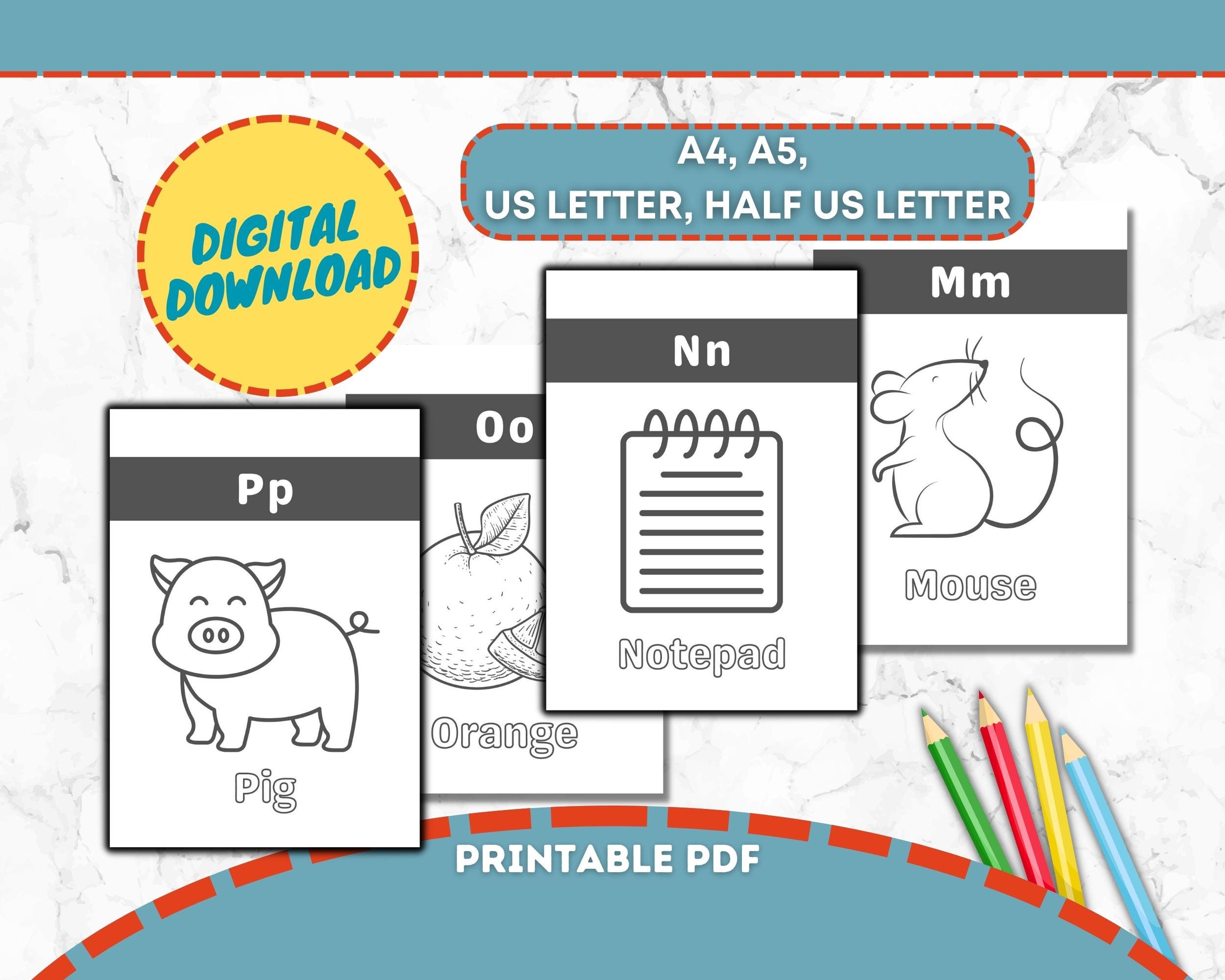 Alphabet Coloring Pages | ABC Coloring Sheets | Printable Coloring Book ...