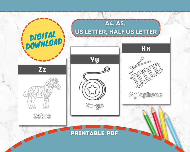 Alphabet Coloring Pages | ABC Coloring Sheets | Printable Coloring Book ...