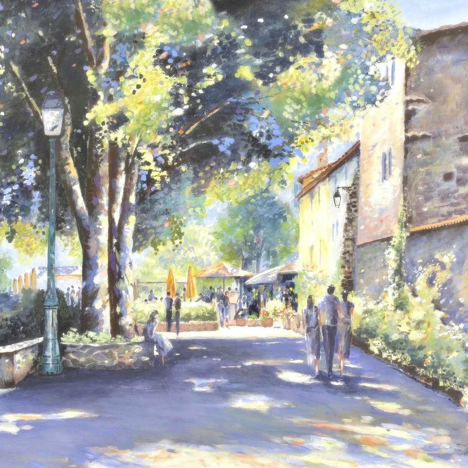 4 French Themed, Art Cards, Pack, Set, Large, French Market, Birthday ...