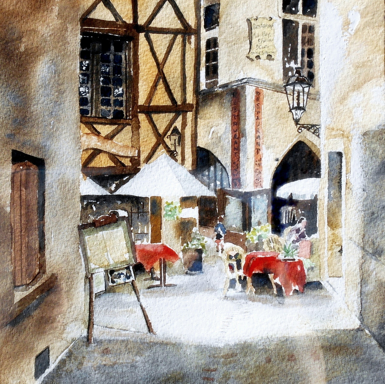 4 French Themed Art Cards Pack Set Large French Market - Etsy