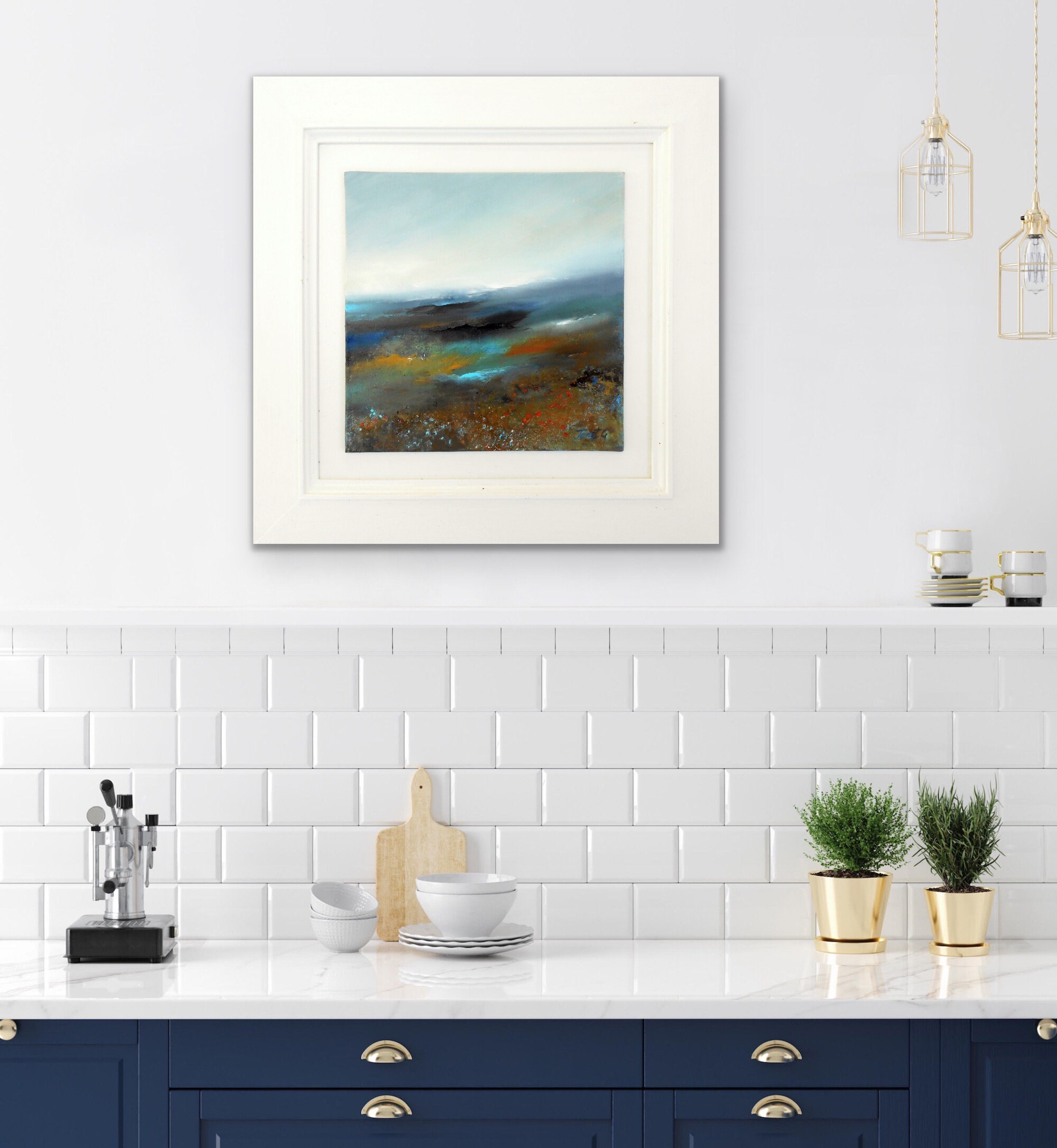 Abstract Landscape Original Art Painting Contemporary | Etsy UK