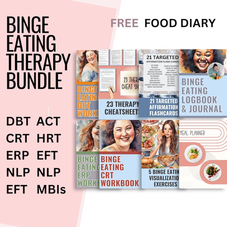 Binge Eating Disorder Therapy Bundle, Freedom From Emotional Eating ...
