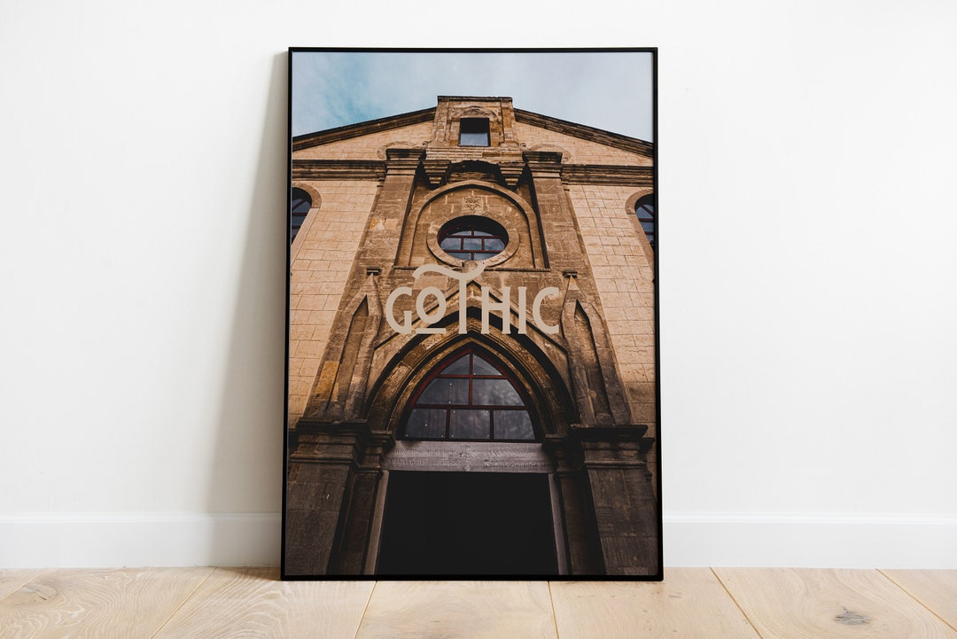 Gothic Poster Gothic Building Poster Architectural Wall Art - Etsy