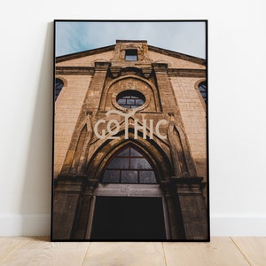 Gothic Poster Gothic Building Poster Architectural Wall Art - Etsy