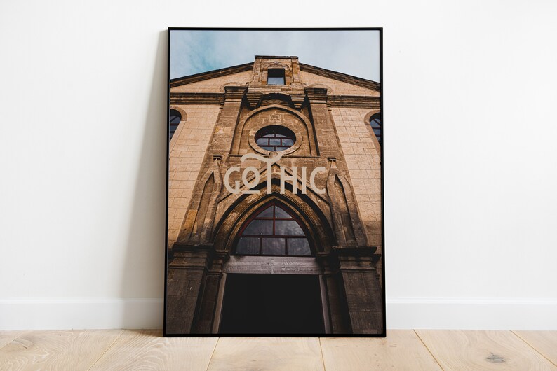 Gothic Poster Gothic Building Poster Architectural Wall Art - Etsy