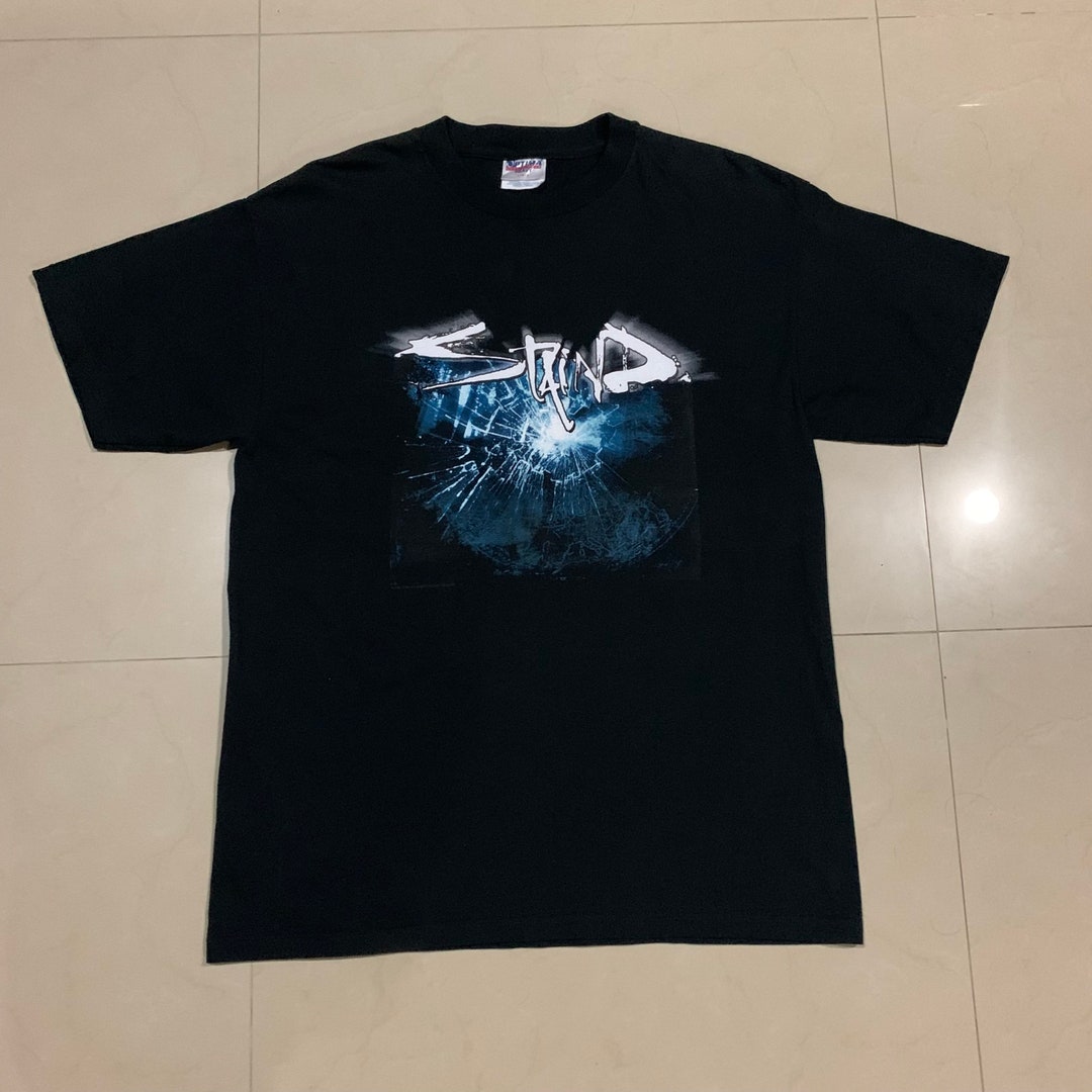 Vintage Staind Break the Cycle Band Promo Black Graphic Print T-shirt ...