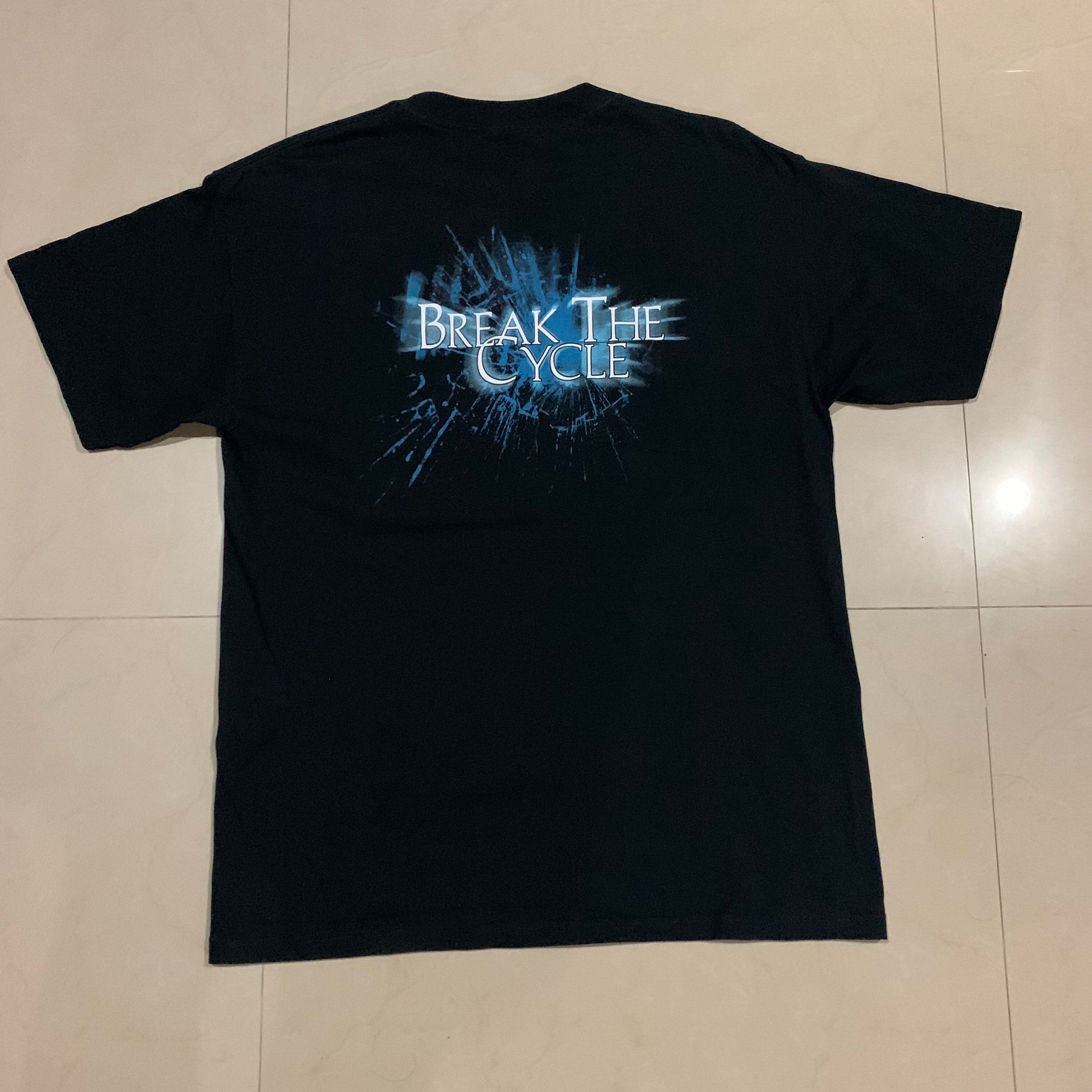Vintage Staind Break the Cycle Band Promo Black Graphic Print T-shirt ...