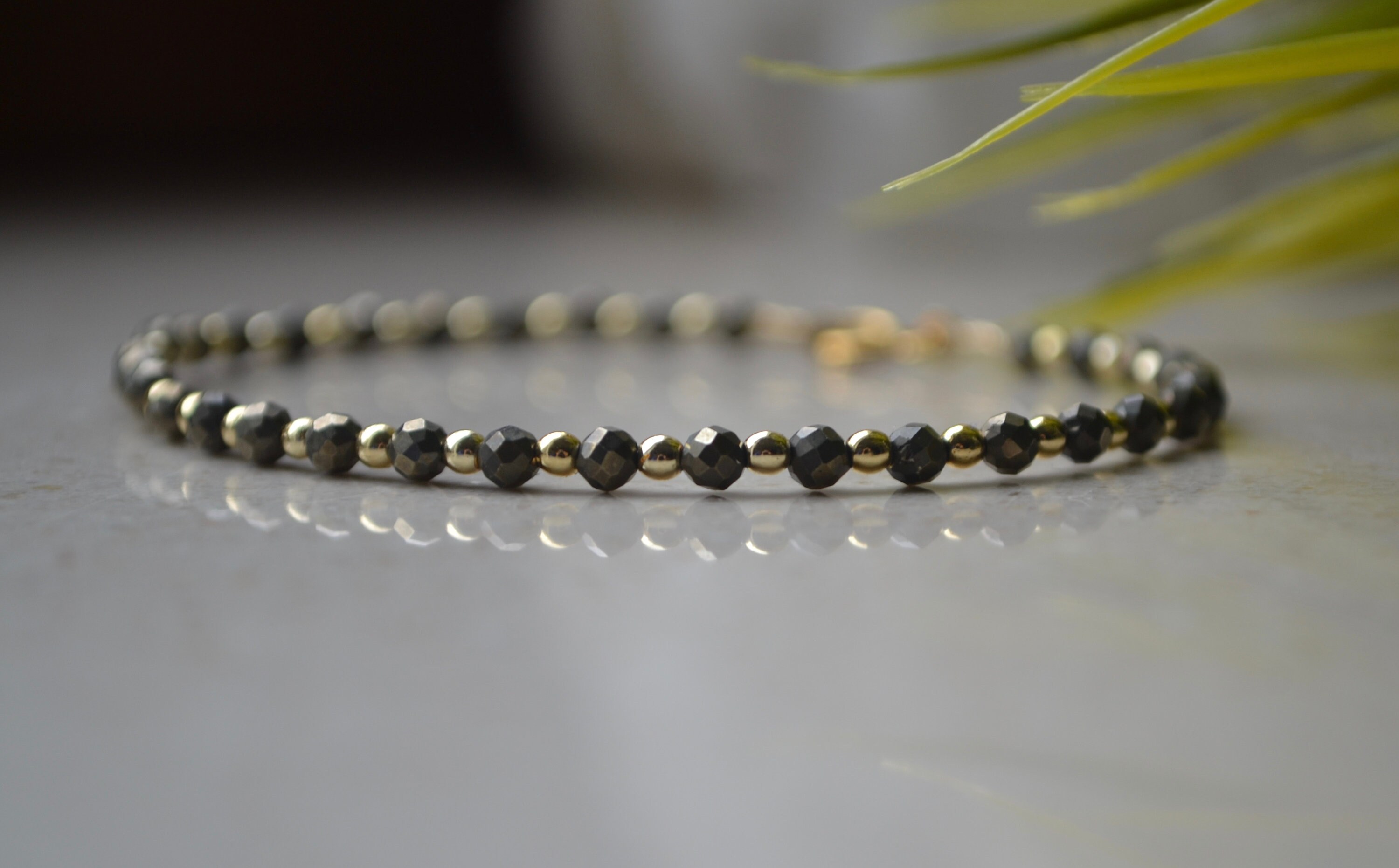 Pulsera de pirita de oro joyería de pirita cruda pulsera | Etsy