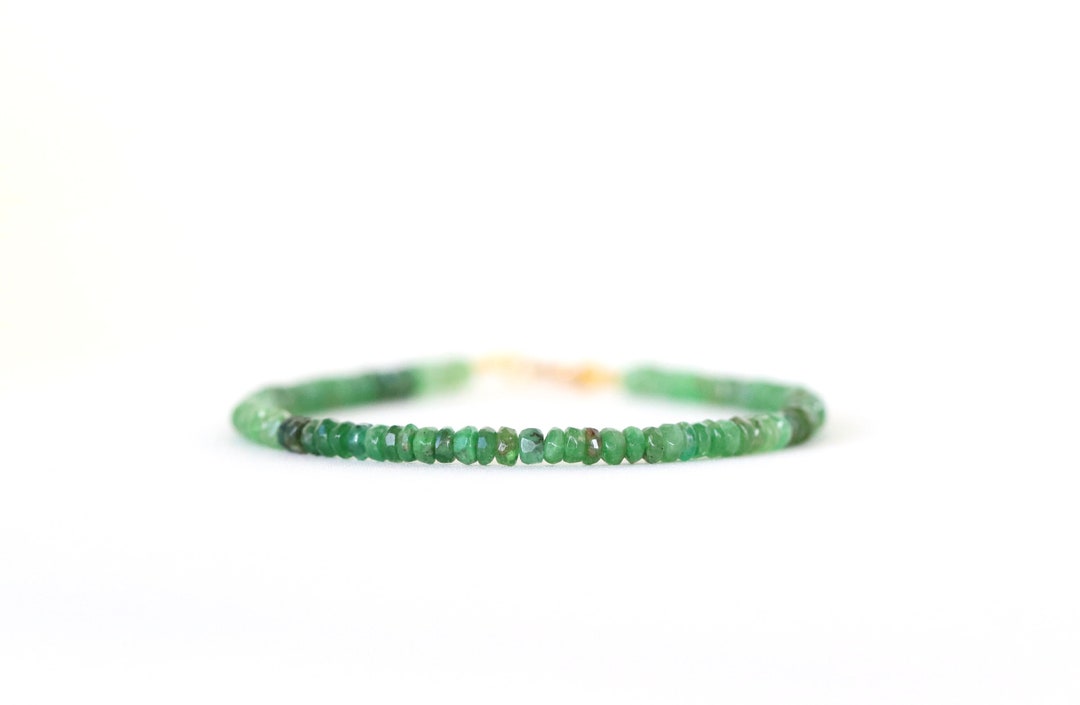 AAA Tsavorite Bracelet, Shaded Green Crystal Bracelet, Ombre Bracelet ...