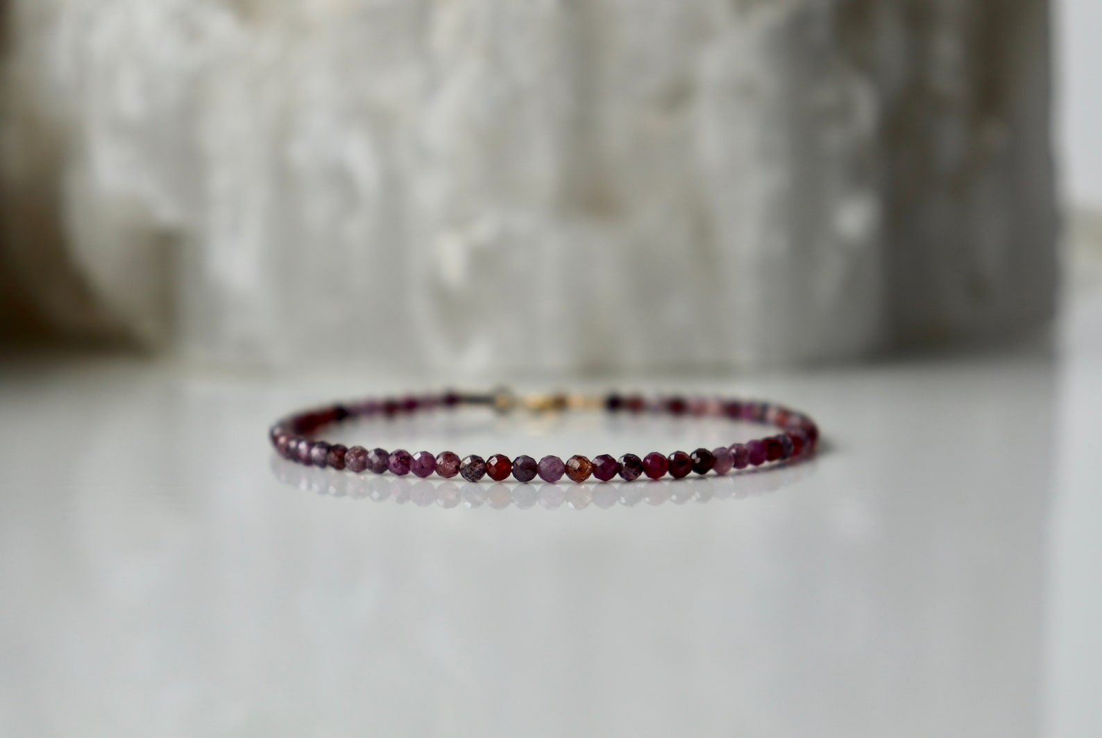 Genuine Ruby Bracelet, July Birthstone Bracelet, Rich Red Ruby Jewelry ...