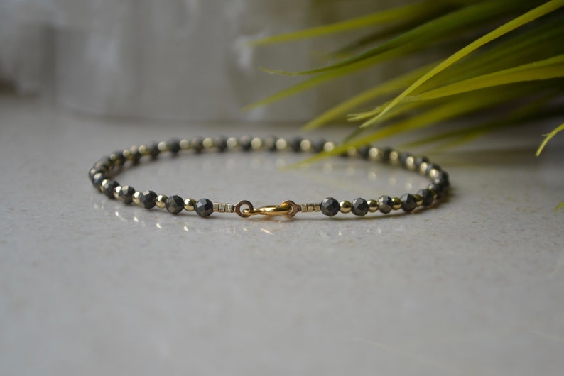 Gold Pyrite bracelet raw Pyrite jewelry bracelet femme | Etsy