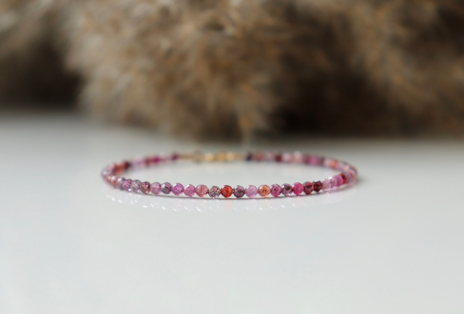 Genuine Ruby Bracelet, July Birthstone Bracelet, Rich Red Ruby Jewelry ...