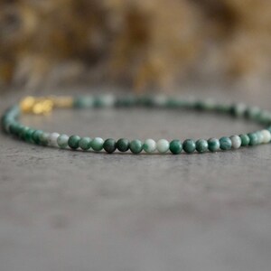 Qinghai Jade, Green Jade Bracelet - Bracelet Femme, Delicate Gemstone Bracelet, Green White ...