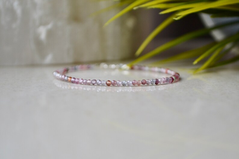 Multi color Spinel bracelet bracelet femme Genuine Spinel | Etsy