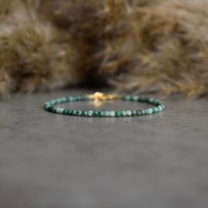 Qinghai Jade, Green Jade Bracelet - Bracelet Femme, Delicate Gemstone Bracelet, Green White ...