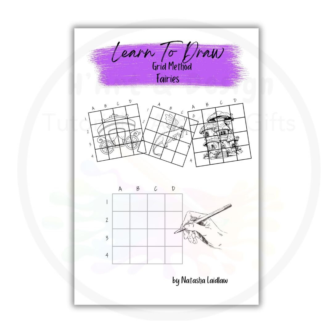 Learn to Draw Fairies grid Method for All Ages at Beginner Level - Etsy