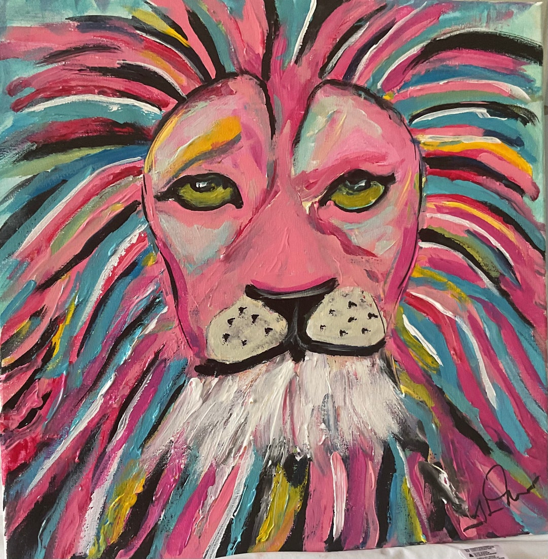 Lion Pop Art - Etsy