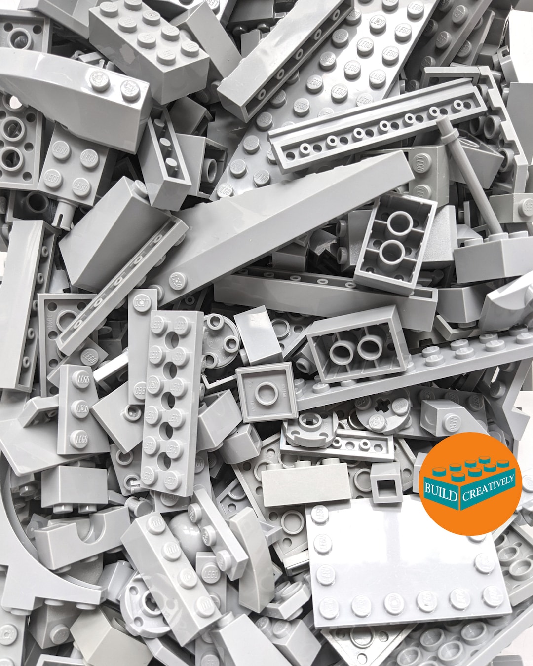 Light Gray Lego® Brick Mix: 1/2 Pound Random Assortment - Etsy