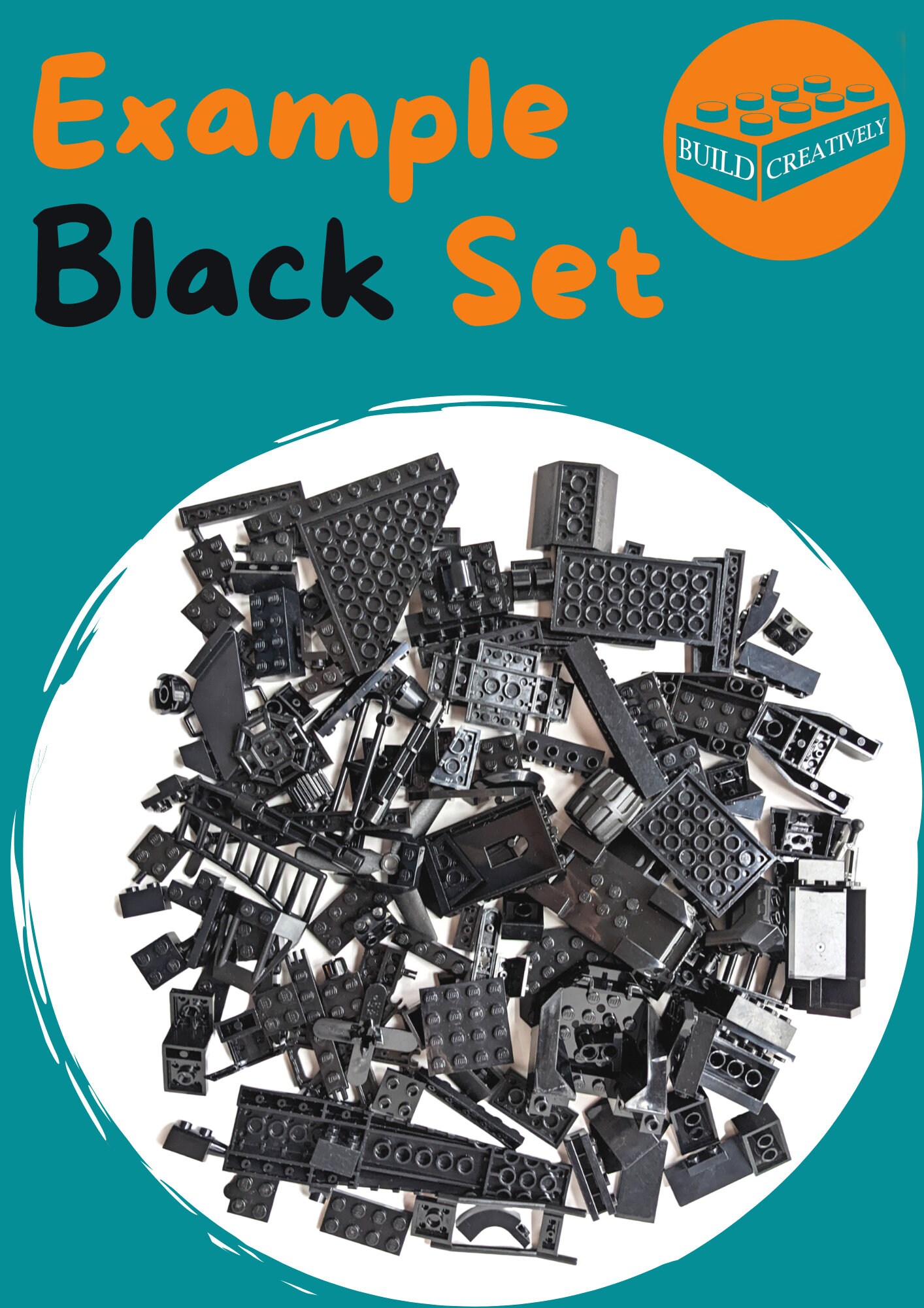 Lego® 1/2 Pound Black Brick Mix 8oz Random Assortment Bulk - Etsy