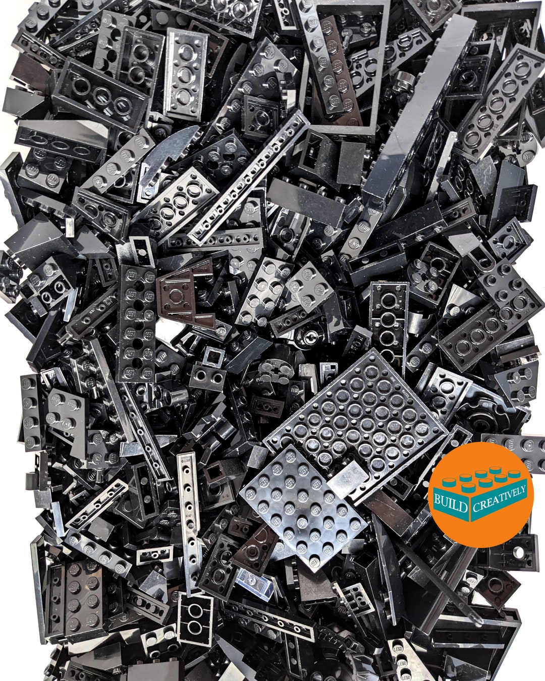 Black Lego® Brick Mix: 1/2 Pound Random Assortment - Etsy