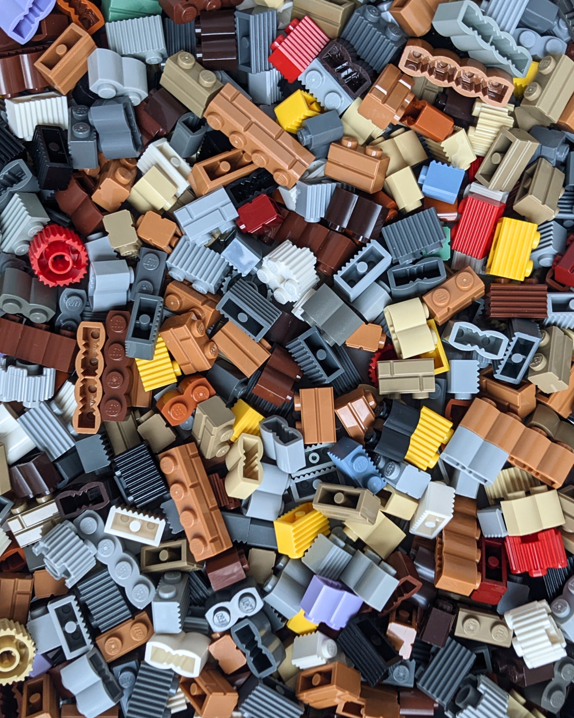 Lego® Ribbed, Textured, Masonry, and Log Pieces Mix Random Assortment ...