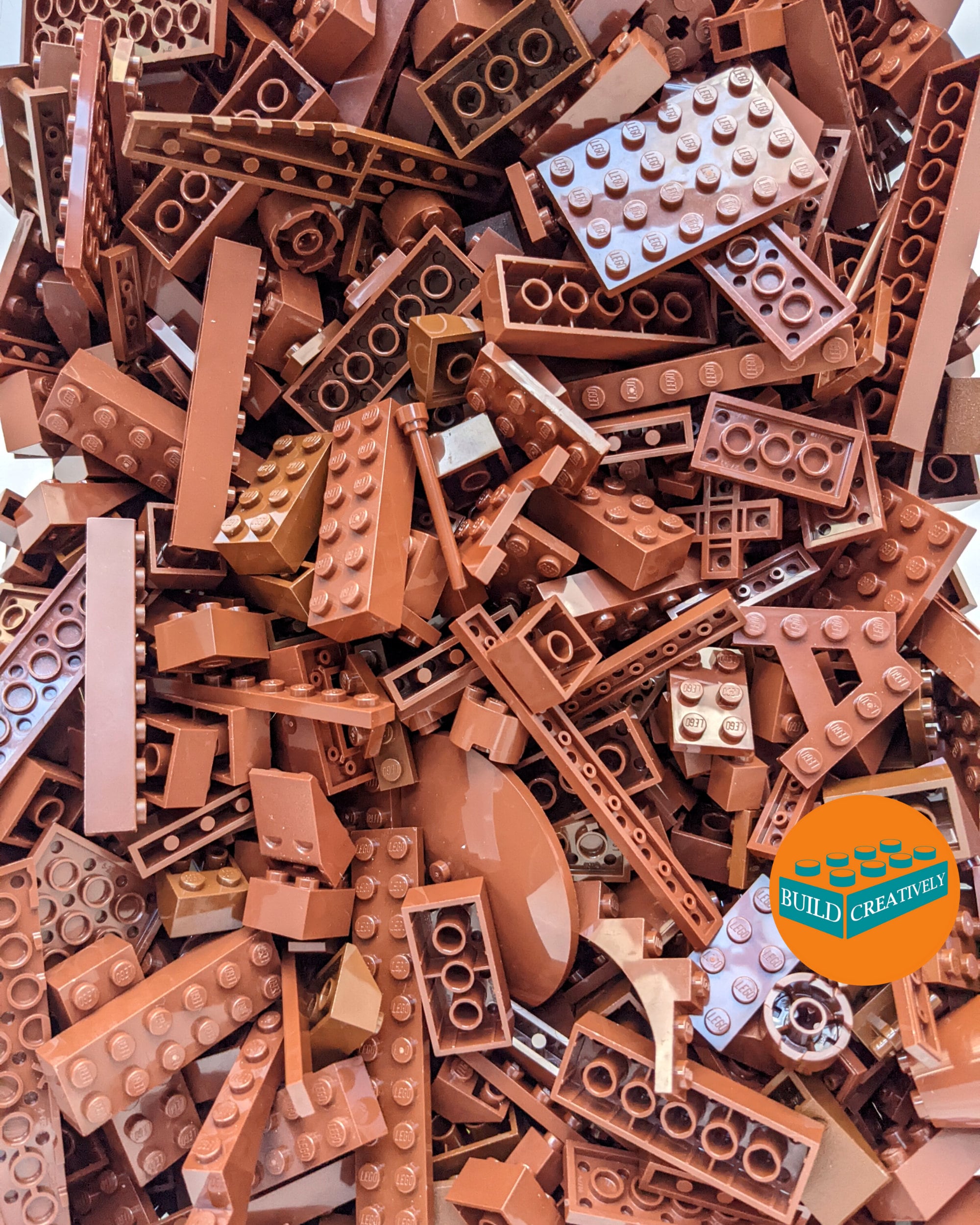 Lego® 1/2 Pound Brown Brick Mix 8oz Random Assortment Bulk, Blind Bag ...