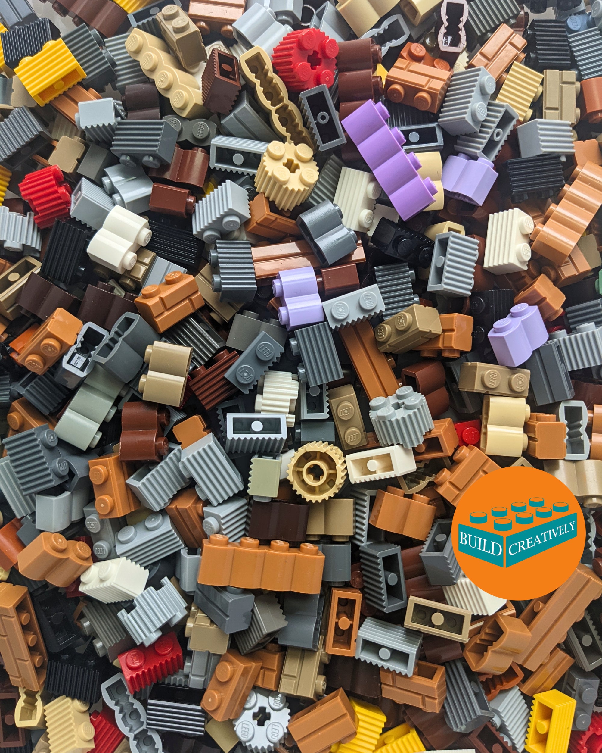 Lego® Ribbed, Textured, Masonry, and Log Pieces Mix Random Assortment ...