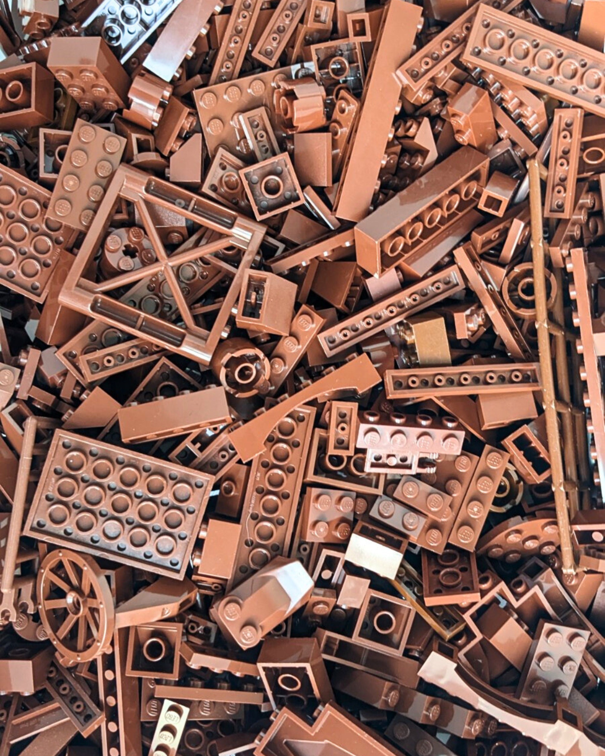 Lego® 1/2 Pound Brown Brick Mix 8oz Random Assortment Bulk, Blind Bag ...