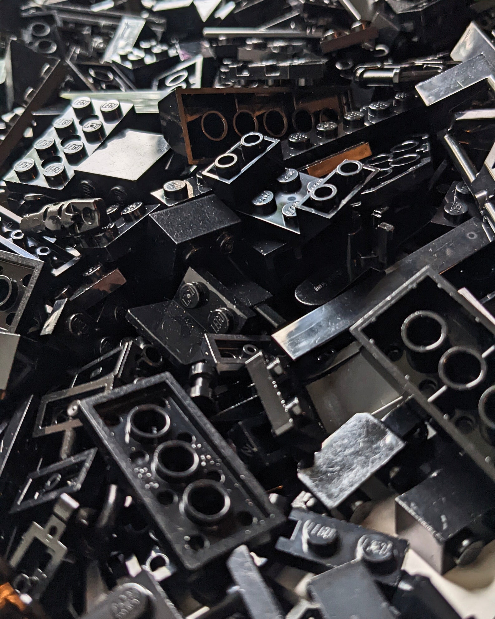 Black Lego® Brick Mix: 1/2 Pound Random Assortment - Etsy