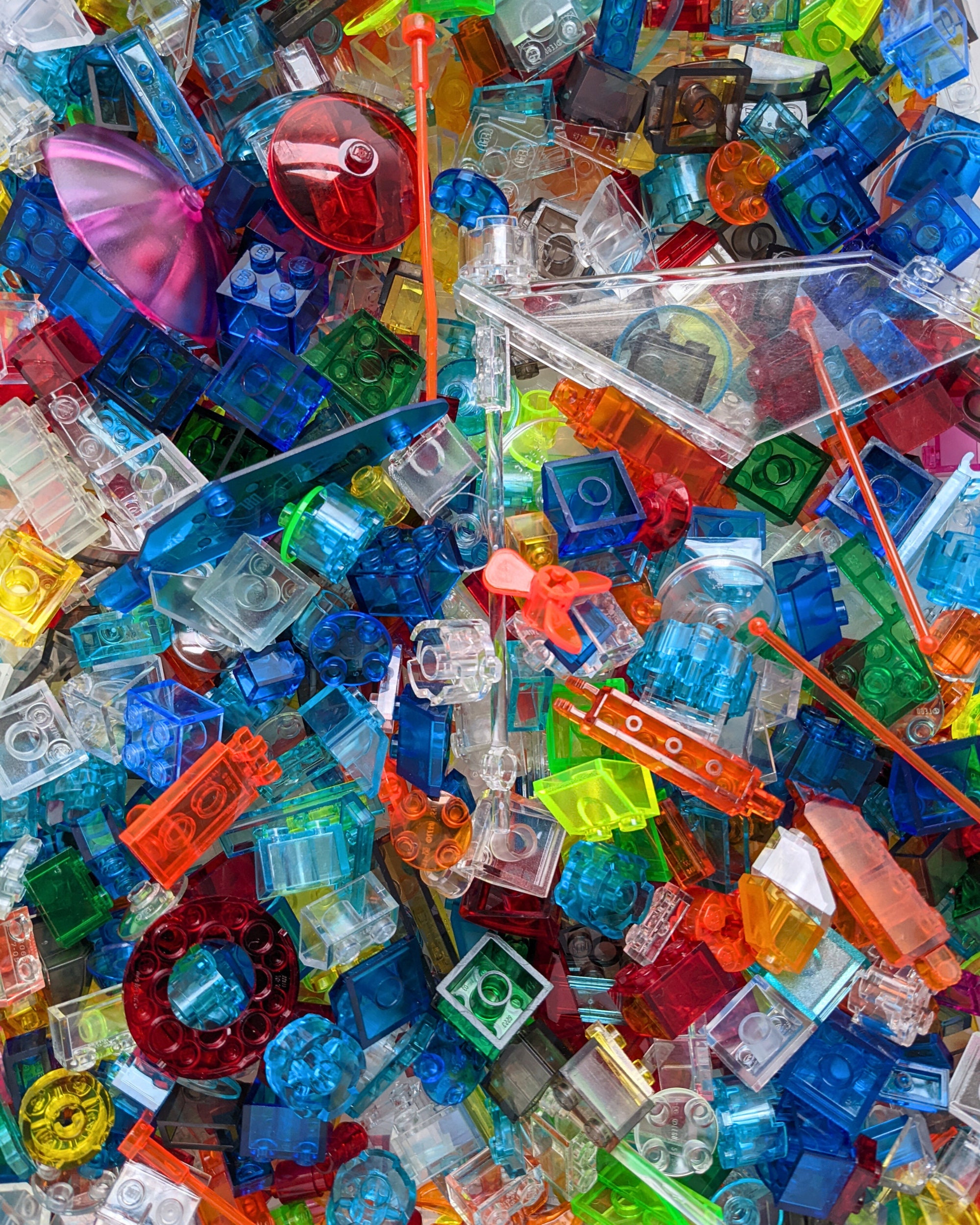 Lego® 1/4 Pound Transparent Pieces Mix Random Assortment 4oz - Etsy