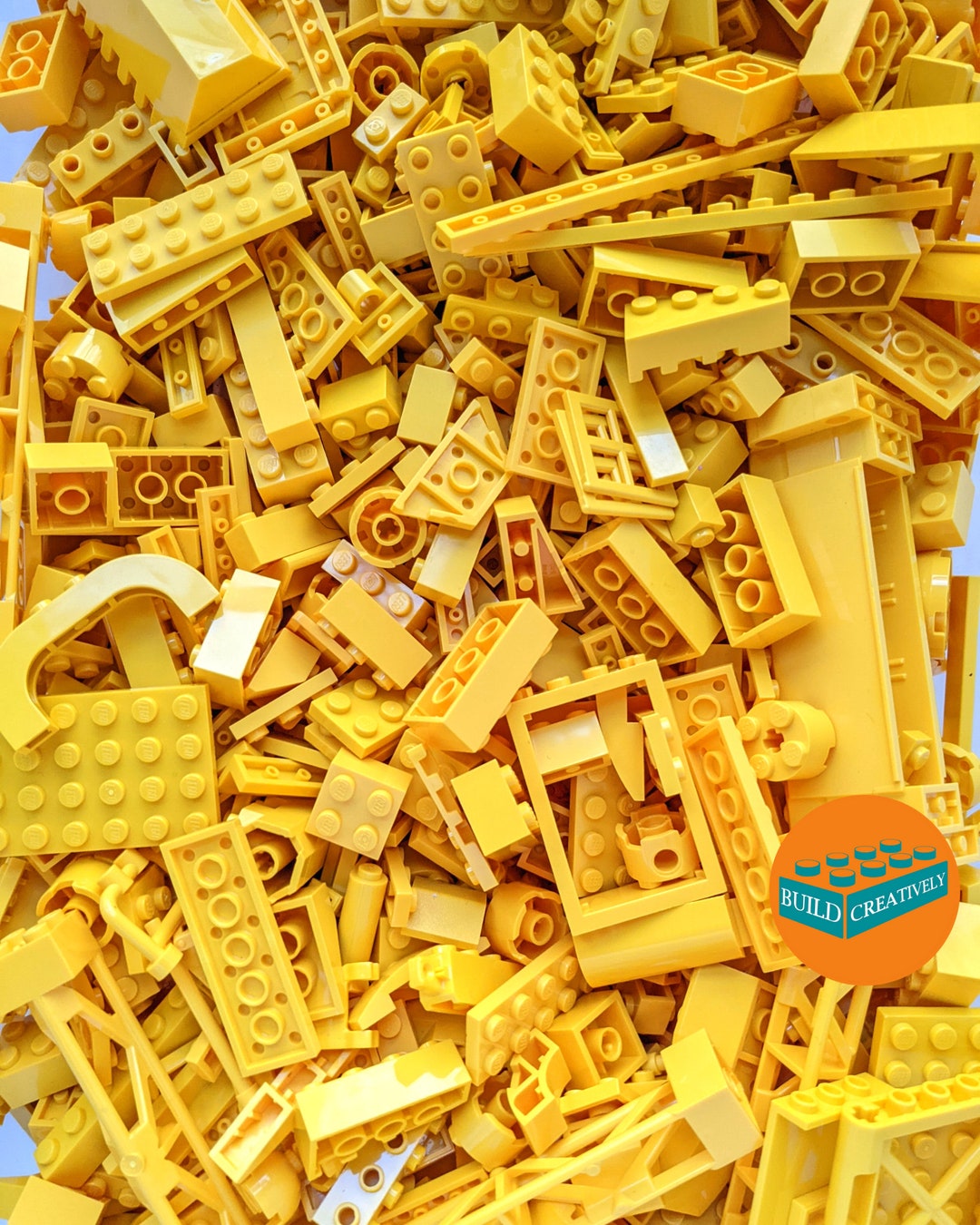 Lego® 1/2 Pound Yellow Brick Mix 8oz Random Assortment Bulk, Blind Bag ...