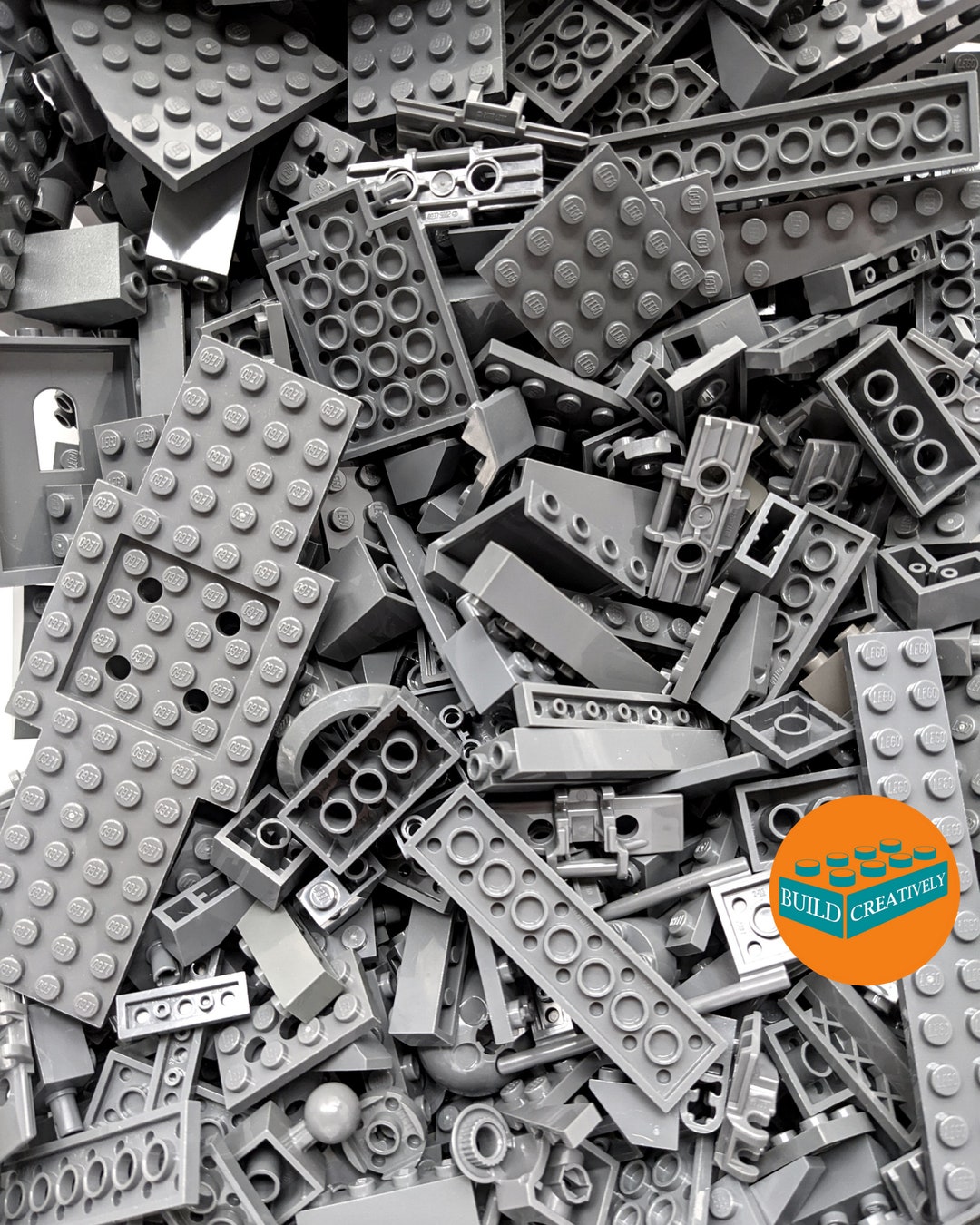 Dark Gray Lego® Brick Mix: 1/2 Pound Random Assortment - Etsy