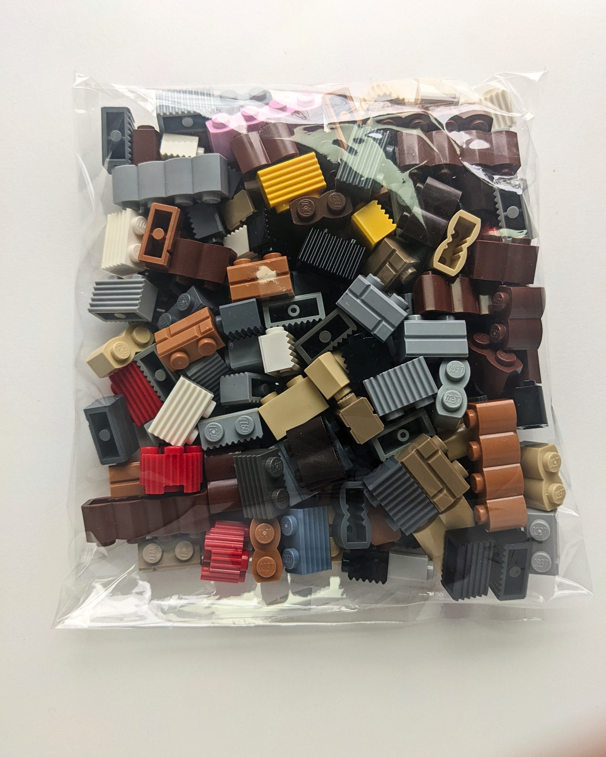 Lego® Ribbed, Textured, Masonry, and Log Pieces Mix Random Assortment ...