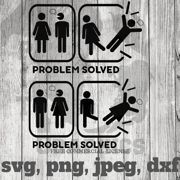 Problem Solved Svg - Etsy