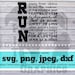 Run Svg | Etsy