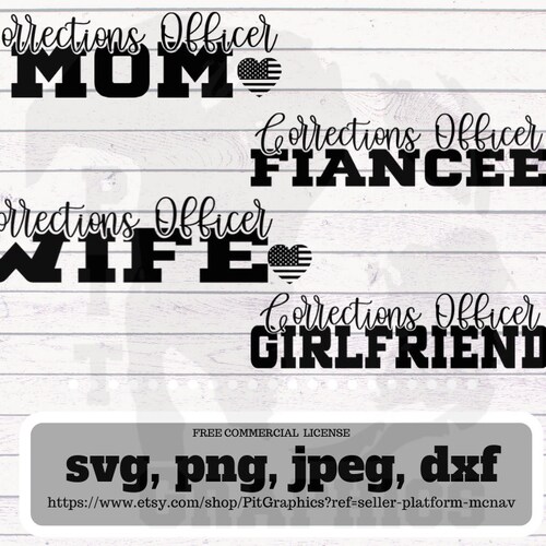 Corrections Officer SVG and Cut Files for Crafters | Etsy