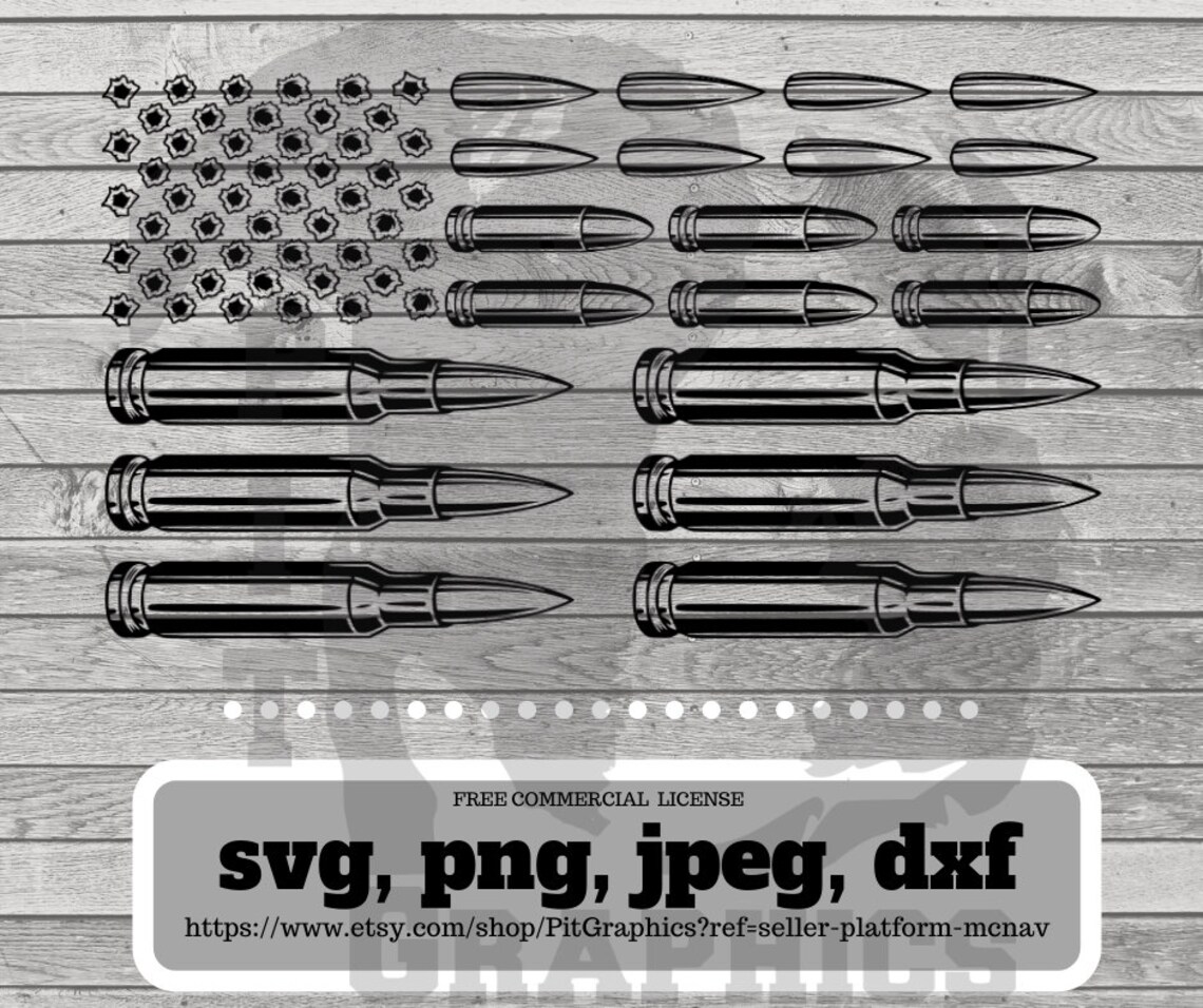 Bullet Flag svg | Etsy