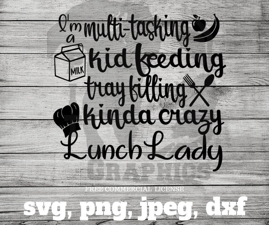 Lunch Lady Svg Etsy