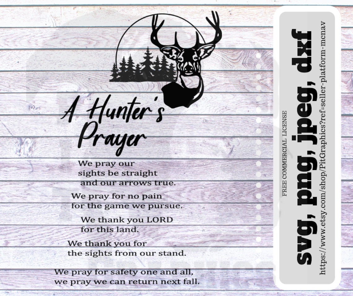 Hunters Prayer Svg - Etsy