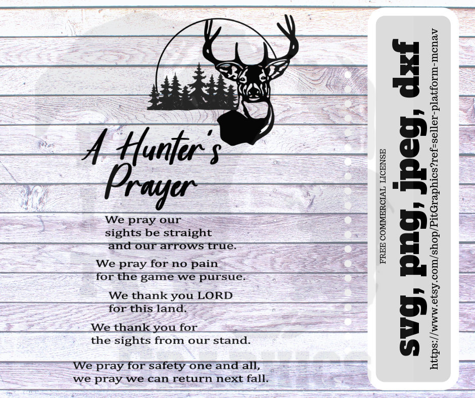 Hunters Prayer Svg - Etsy