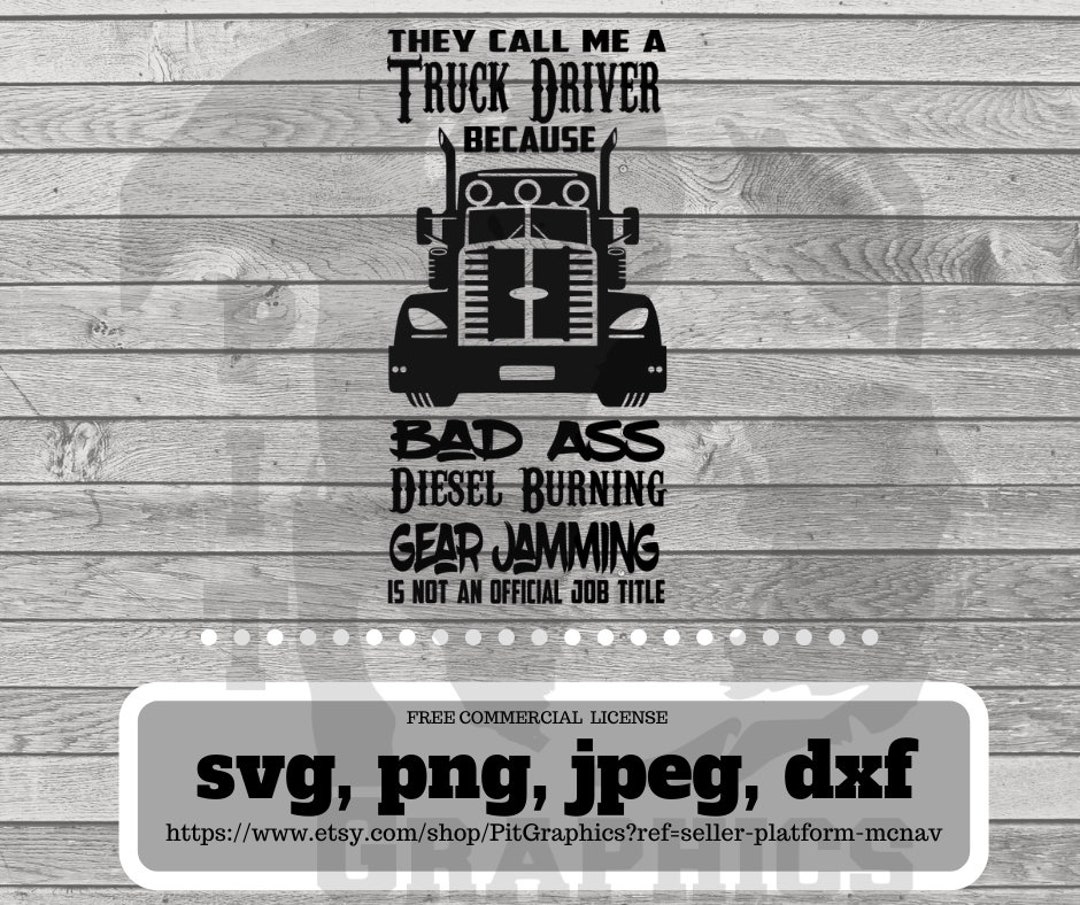 Truck Driver Svg - Etsy