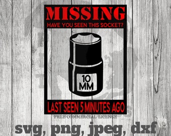 Missing 10mm Svg - Etsy