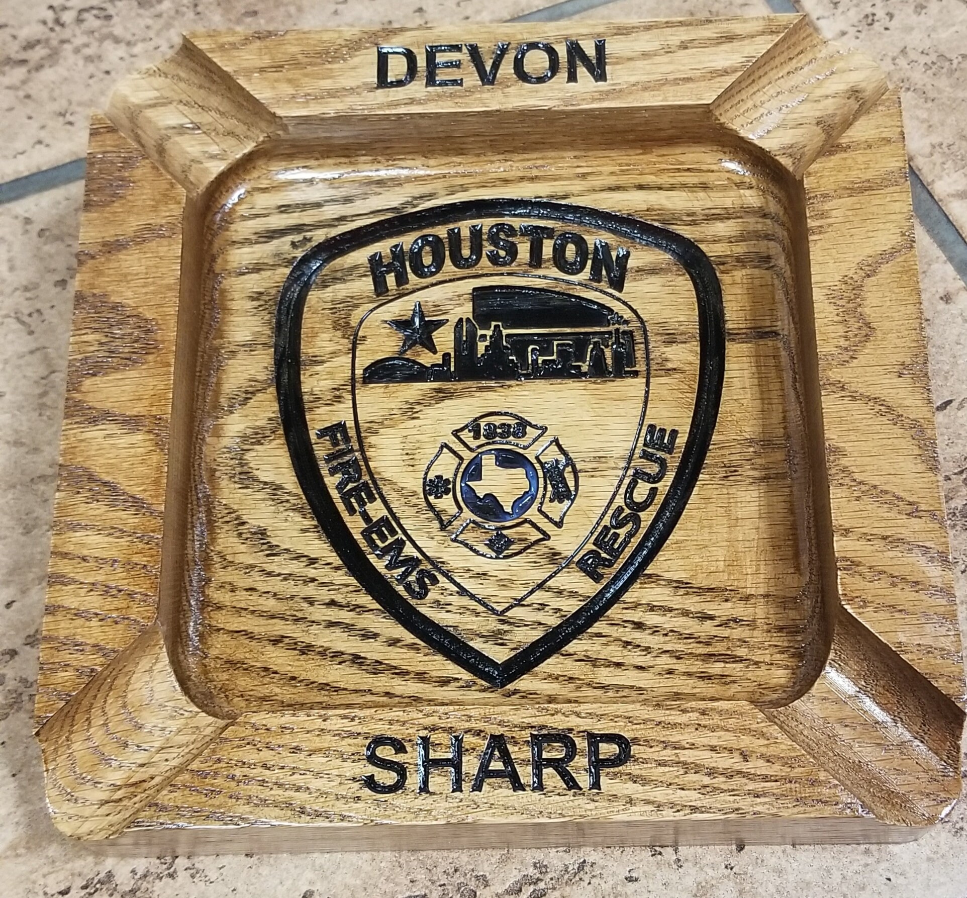 Custom 8 Oak Wood Ash Tray FREE SHIPPING - Etsy New Zealand