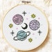 Galaxy Planet Cross Stitch Pattern PDF, Space Cross Stitch, Celestial ...