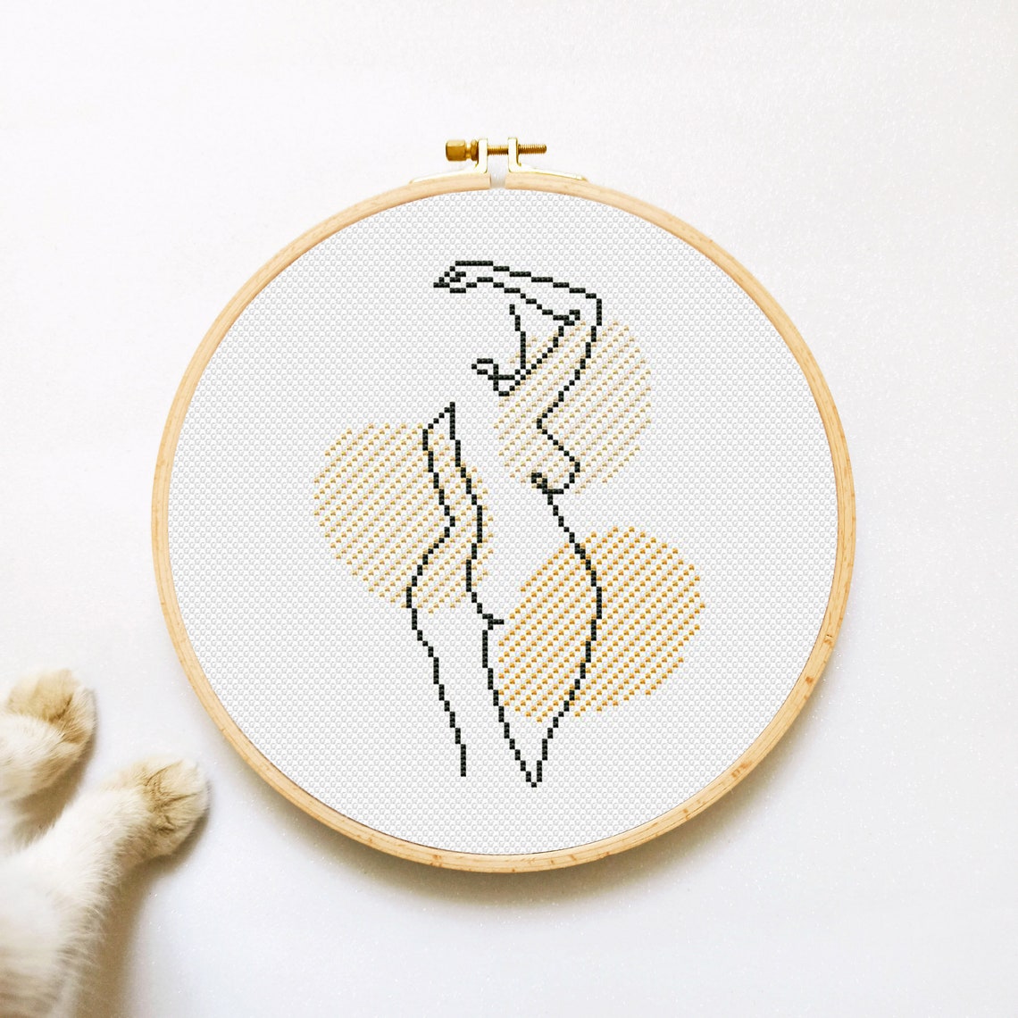 Body Positive Cross Stitch Pattern PDF Boho Woman Xstitch - Etsy