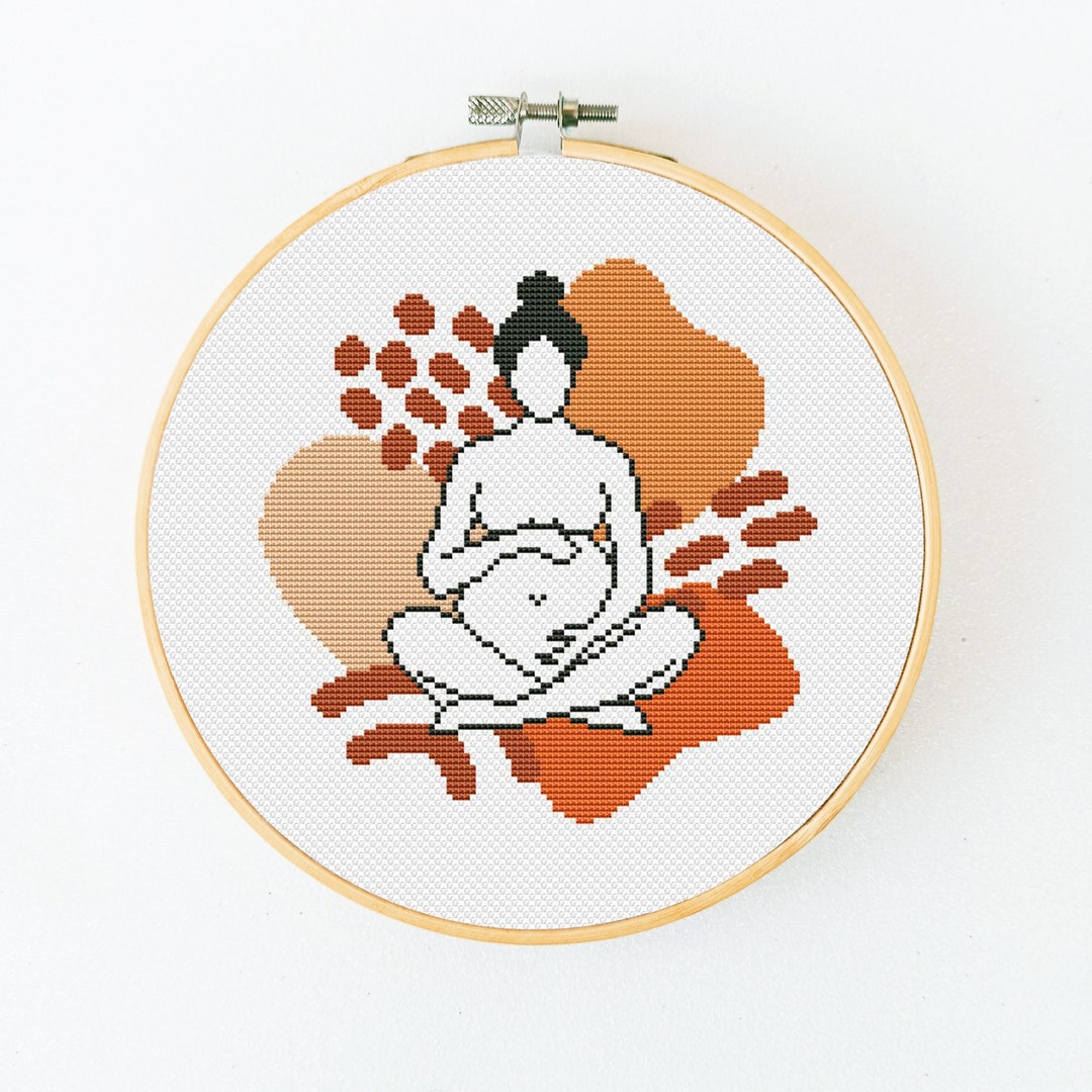 Pregnant Woman Cross Stitch Pattern PDF, Pregnancy Cross Stitch, Boho ...