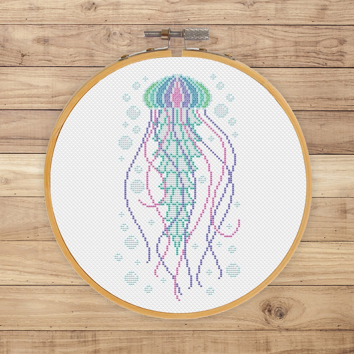 Jellyfish Cross Stitch Pattern PDF Sea Animal Cross Stitch - Etsy