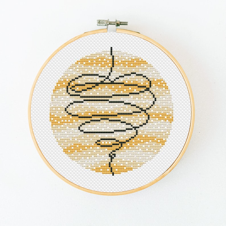 Heart Cross Stitch Pattern PDF One Line Hand Embroidery - Etsy